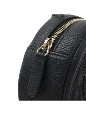 CHANEL | Bags | Chanel Cc Filigree Cc Logo Round Chain Shoulder Bag ...
